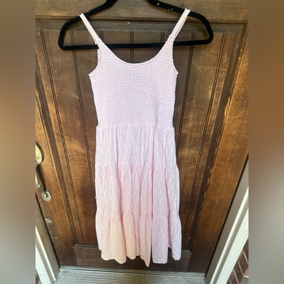 Katie J NYC | Dresses | Katiejnyc Marlena Pink Smocked Maxi Sundress ...